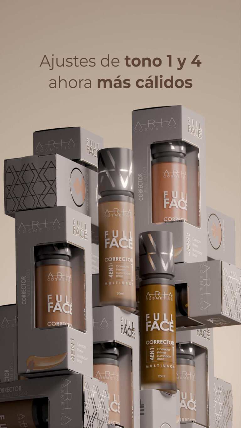 Corrector Full Face, Primer 4 En 1 – Aria Cosmetics